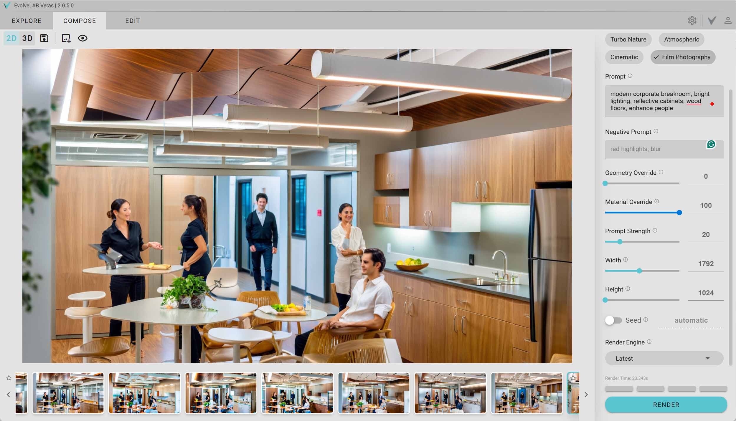 AI-Enhanced Architectural Visualization Workflow Using Enscape and Veras